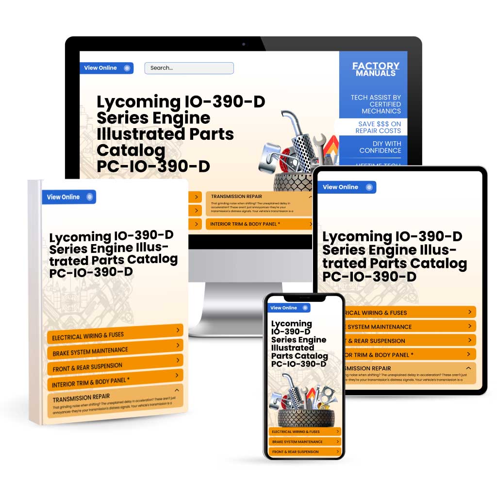 Lycoming IO-390-D Series Engine Illustrated Parts Catalog PC-IO-390-D ...